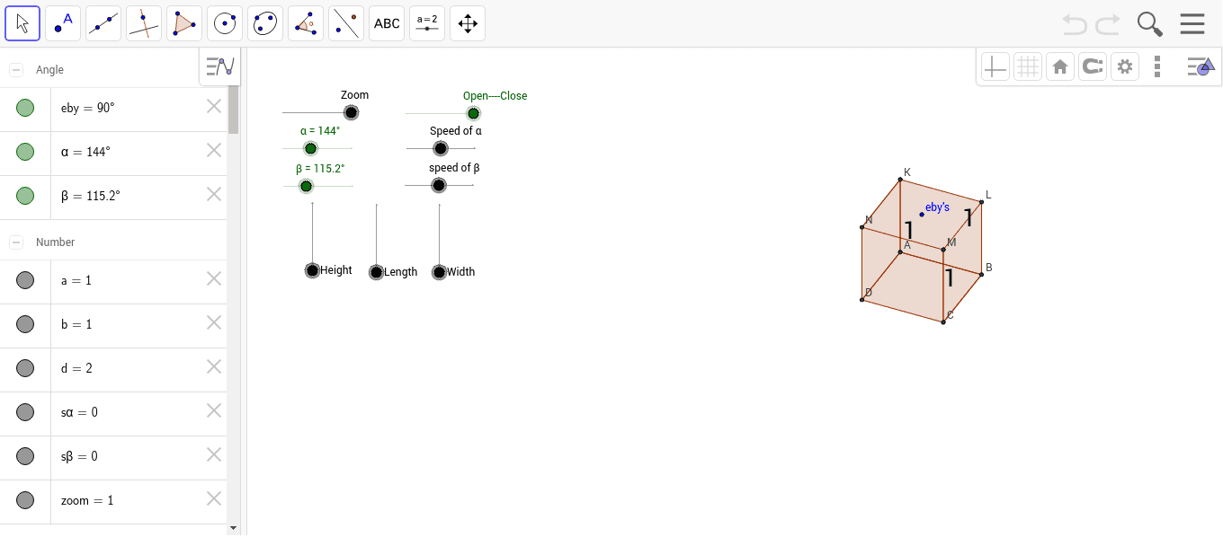 Rectangle net – GeoGebra