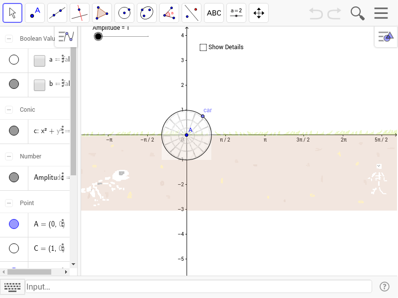 Investigating Motion: Ferris Wheel – GeoGebra